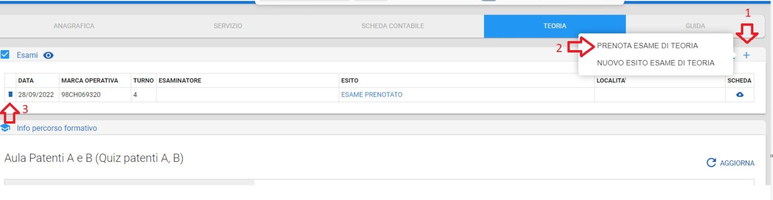 Sistema di prenotazione esami di teoria e di guida - iPatente